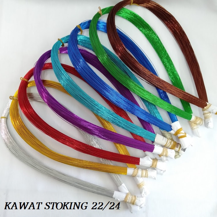 Jual Kawat Stoking / Kawat Bunga Stocking / Kawat Bunga uk 22 / 24 per ...