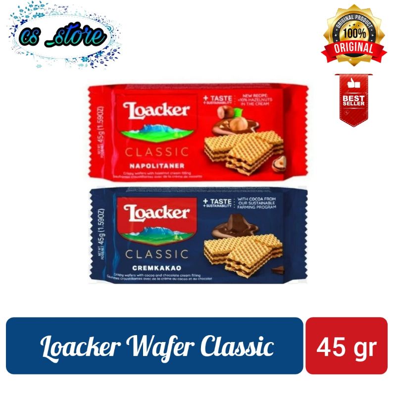 Jual Loacker Wafer Classic 45 gr | Shopee Indonesia