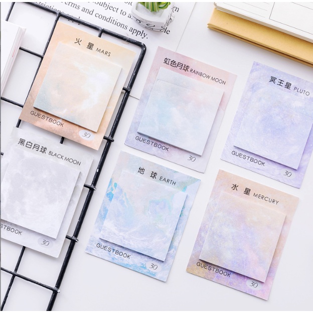 Jual PLANET design Sticky Notes / Memo stick / Sticky note dengan ...