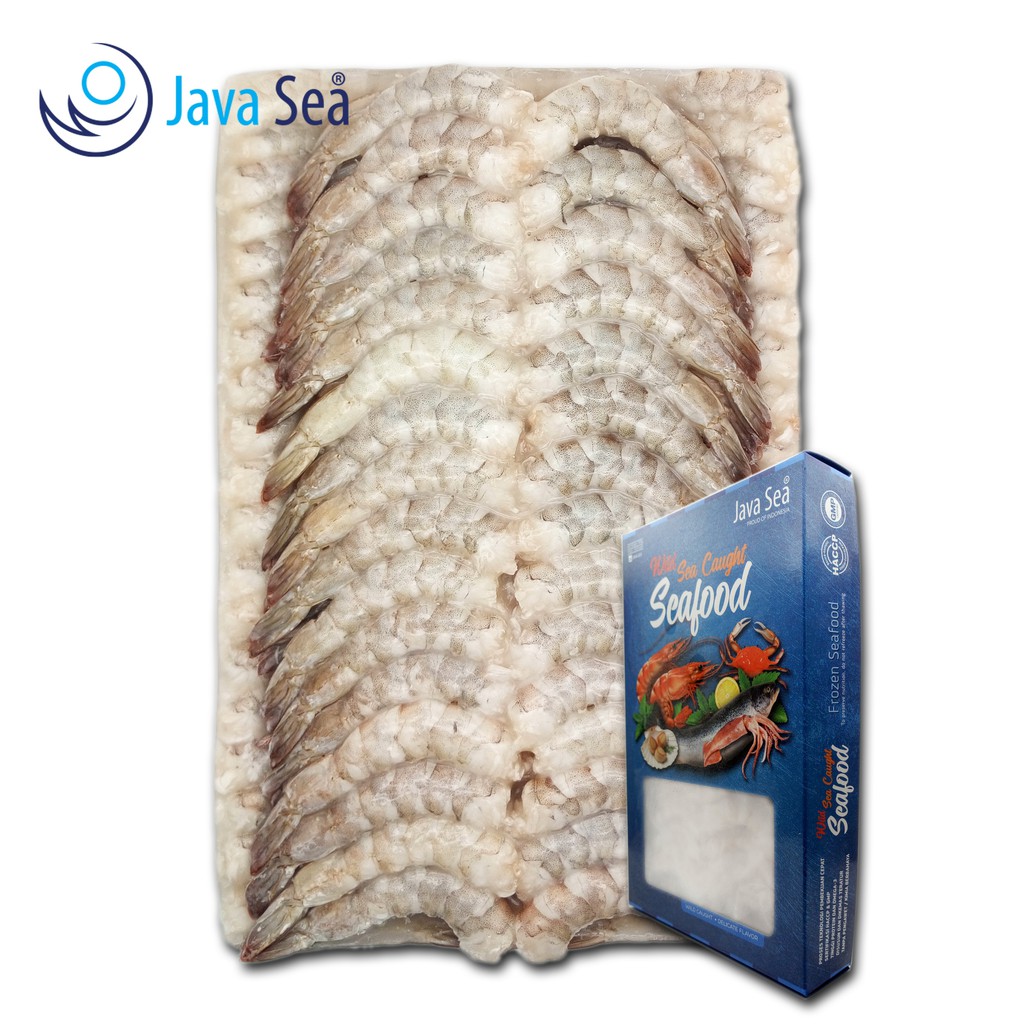 Jual JAVA SEA Udang Vanamei Sisa Ekor Beku PTO V 40/50 pack 1kg ...
