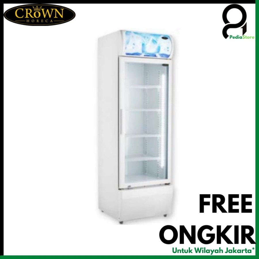 Jual Crown Horeca LG-400 Display Cooler / Showcase Chiller 360 Liter ...