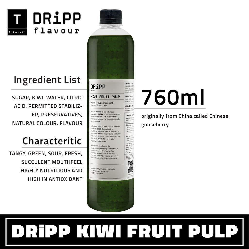 Jual Dripp Sirup / Syrup - Kiwi Fruit Pulp Syrup 760 ml | Shopee Indonesia