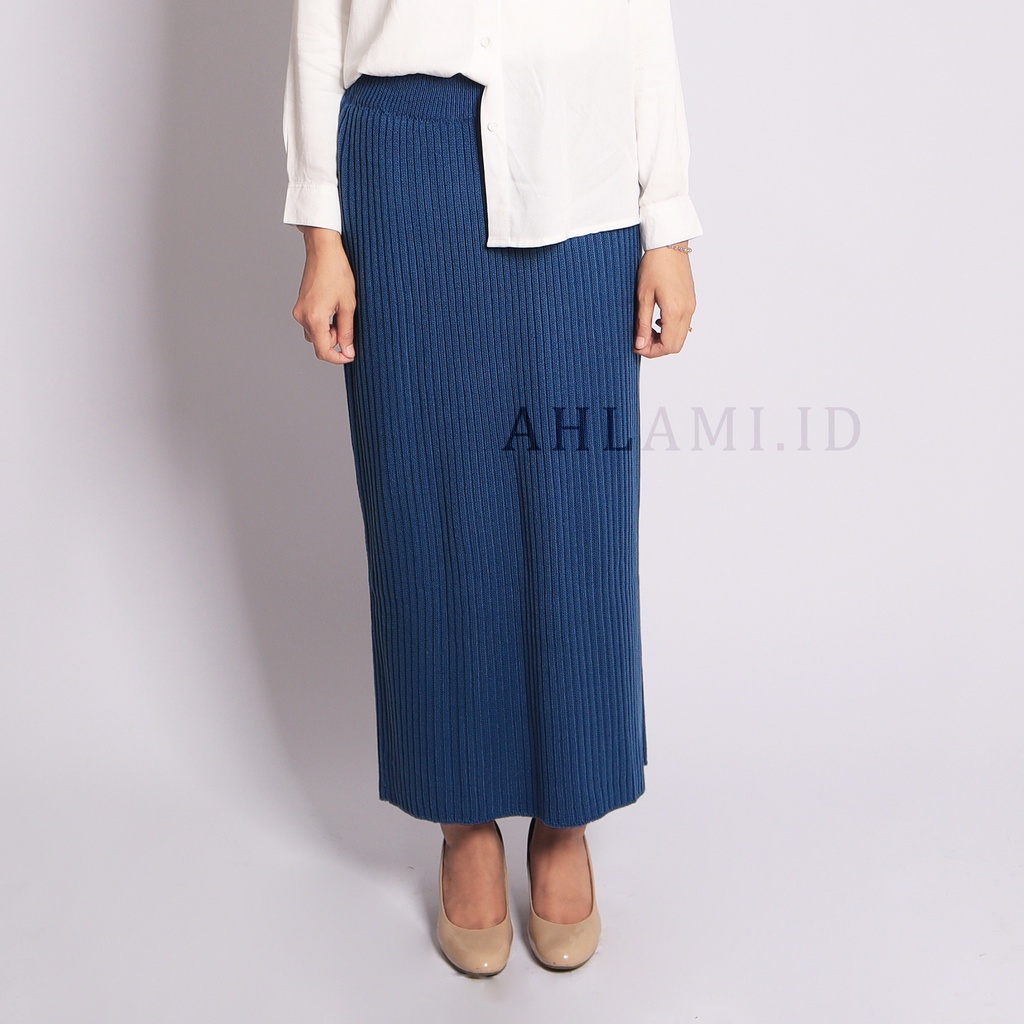 Jual Ahlami- Kala Skirt Rok Rajut Premium Rok Span Knit Tebal Rok Rajut ...