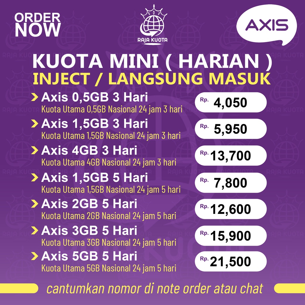 Jual Tembak Isi Ulang Kuota Data Internet Axis Aigo Mini Murah | Shopee ...