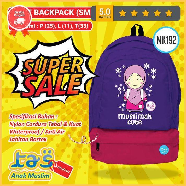Jual Jual Tas Anak Karakter Islami Paud Better Eat Halal And Good Food ...