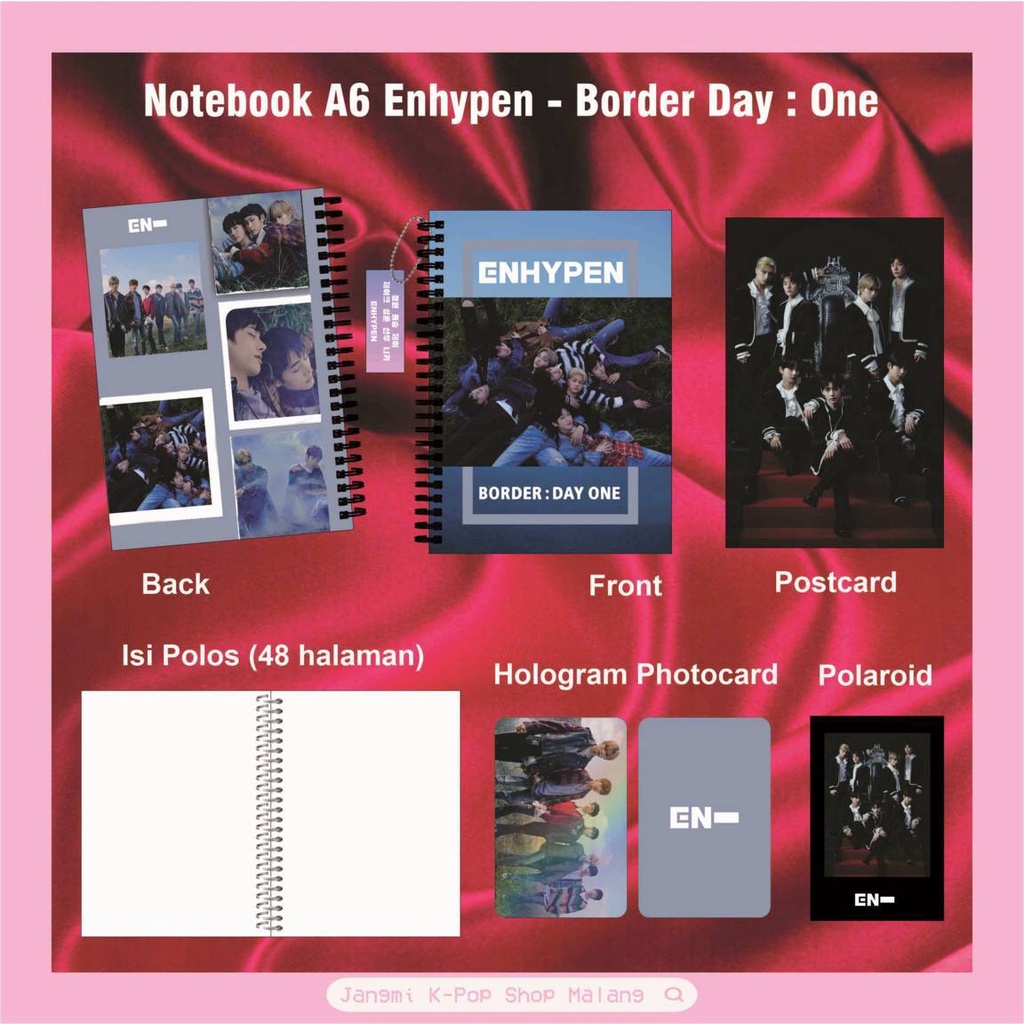 Jual Mini Notebook Enhypen - Border Day One (Given Taken) | Notebook ...