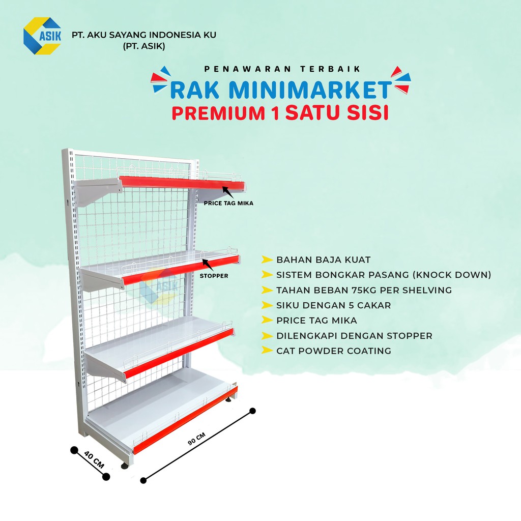 Jual Rak Minimarket / Rak Supermarket / Rak Gondola Langsung Pabrik ...