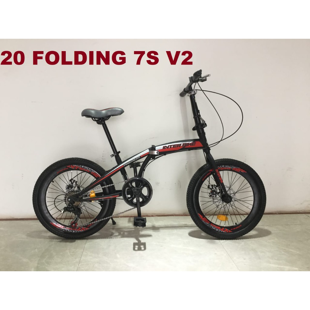 Jual Sepeda lipat 20 inch interbike 7 speed SHIMANO inter bike no trex ...