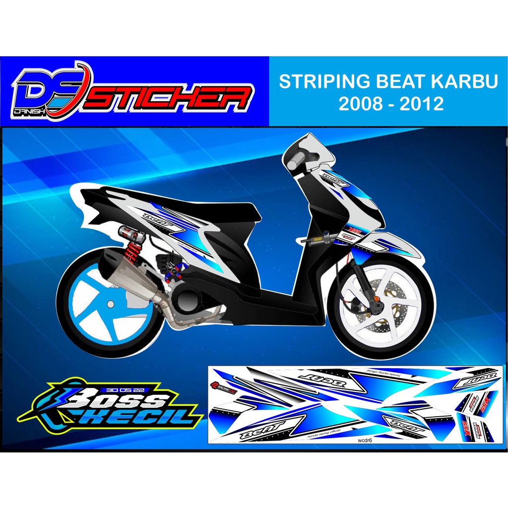 Jual Stiker Striping Beat Karbu - Stiker List Variasi Honda Beat Karbu ...