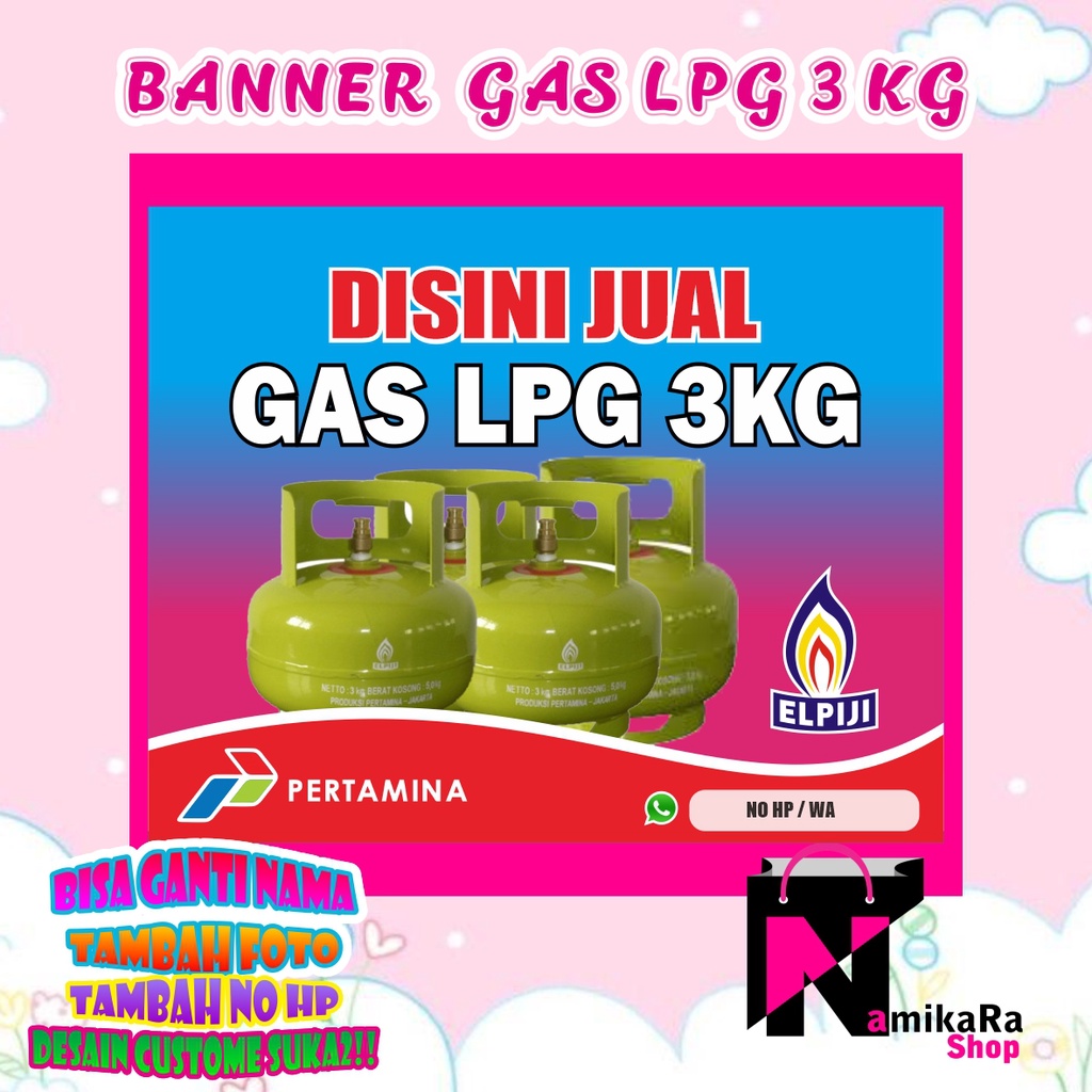 Jual Banner Spanduk Backdrop Jual Gas LPG 3 Kg / Spanduk Banner Jual ...