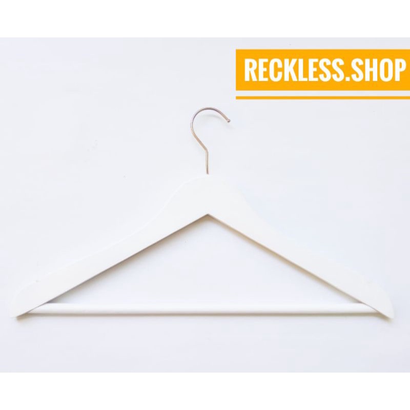 Jual HANGER KAYU PALANG PUTIH 1 LUSIN | Shopee Indonesia
