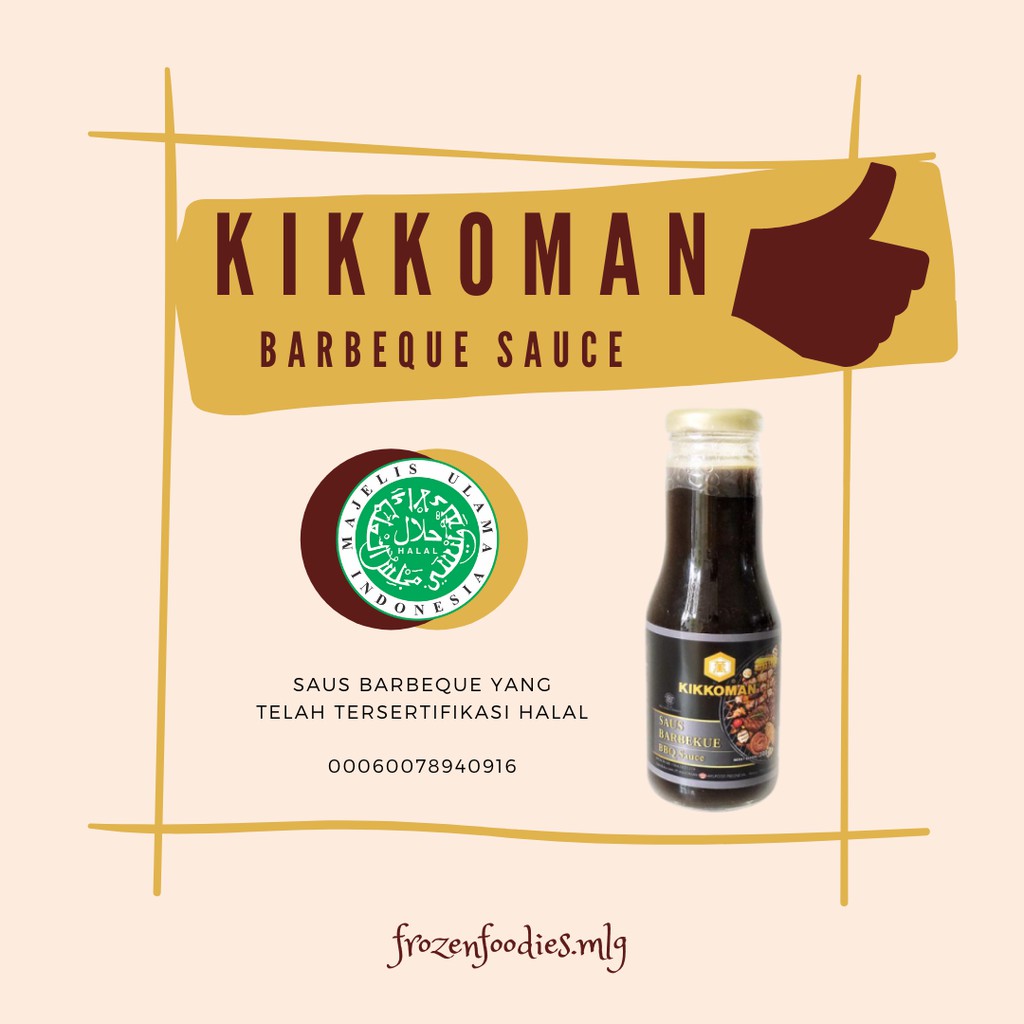 Jual Kikkoman Barbeque Sauce ( Saos BBQ) Halal 300 gr | Shopee Indonesia