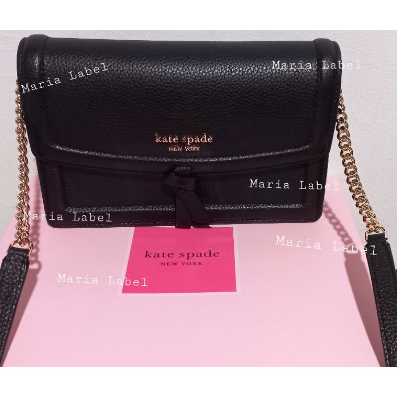 Jual Kate Spade [ORIGINAL] - Knott Flap Crossbody (PRELOVED) | Shopee ...