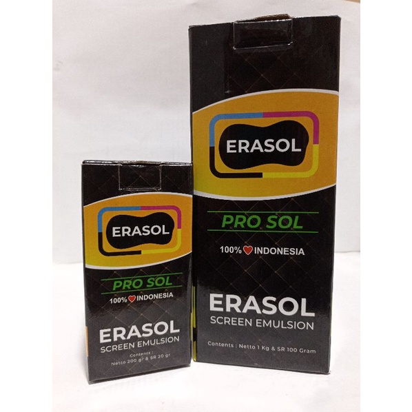 Jual Obat Afdruk Erasol Pro sol Plastisol Solvent Base 200Gr | Shopee ...