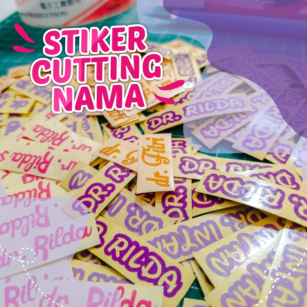 Jual BIKIN STIKER NAMA / CUTTING STIKER NAMA / KOSTUM STIKER | Shopee ...