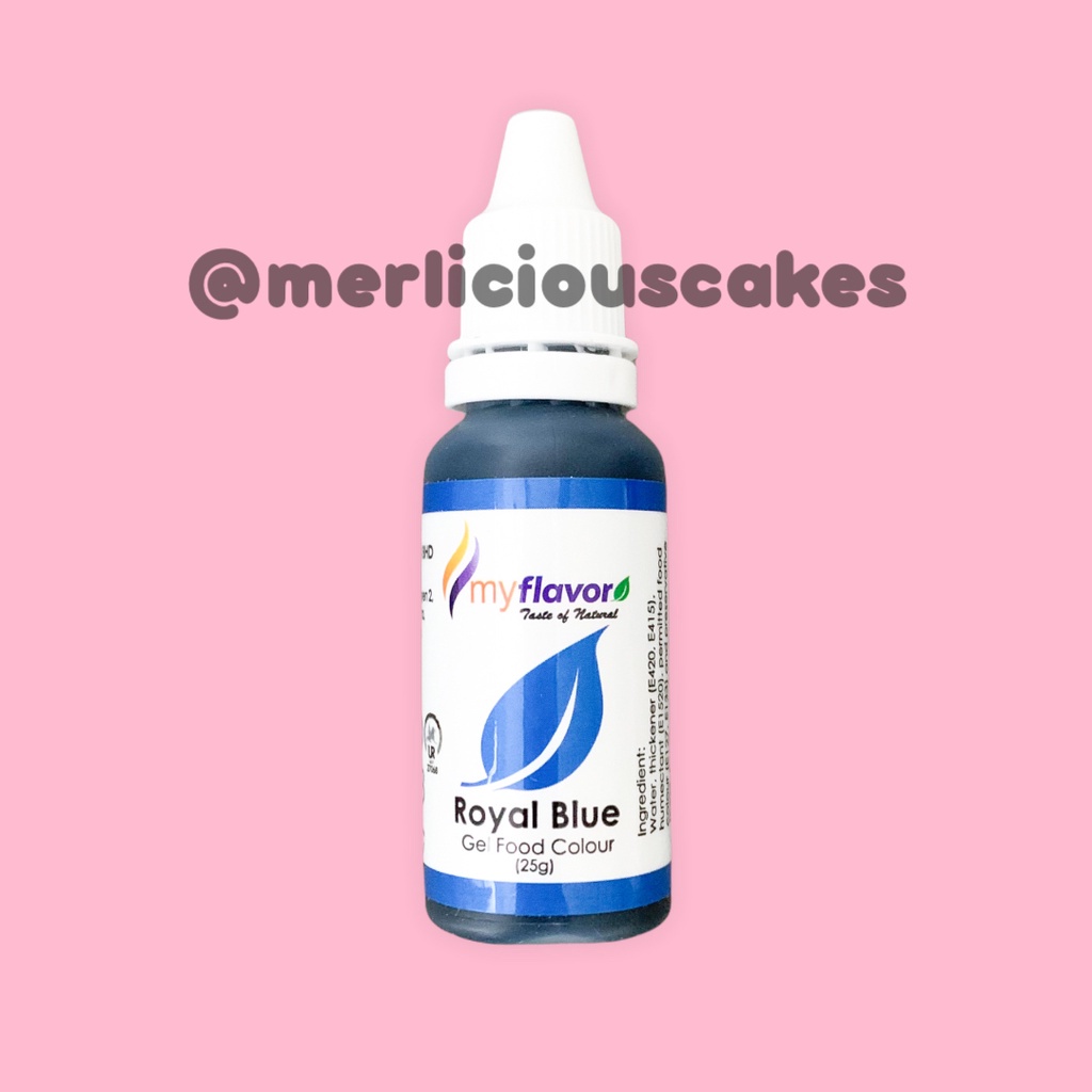 Jual Royal Blue Gel My Flavor Food Color Food Colour Pewarna Makanan ...