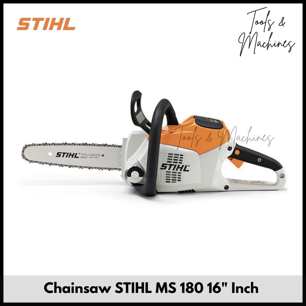 Jual Mesin Gergaji Potong Kayu atau Chainsaw STIHL Original MS 180 16" Inch | Shopee Indonesia