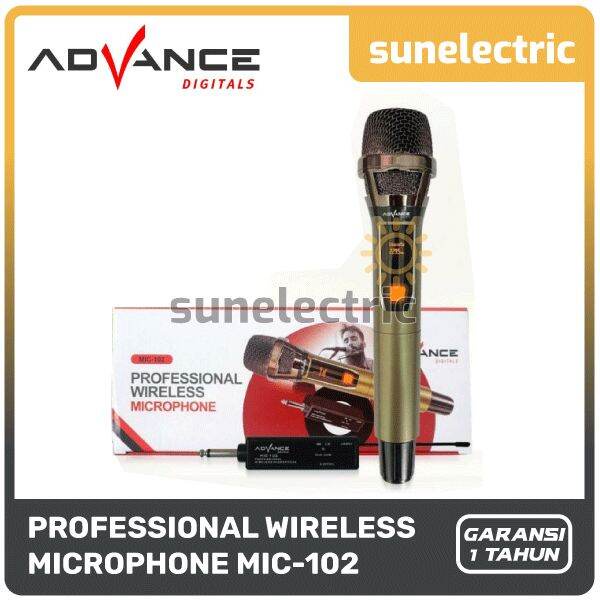 Jual Advance Microphone MIC-102 Professional Mic Wireless Single Mic ...