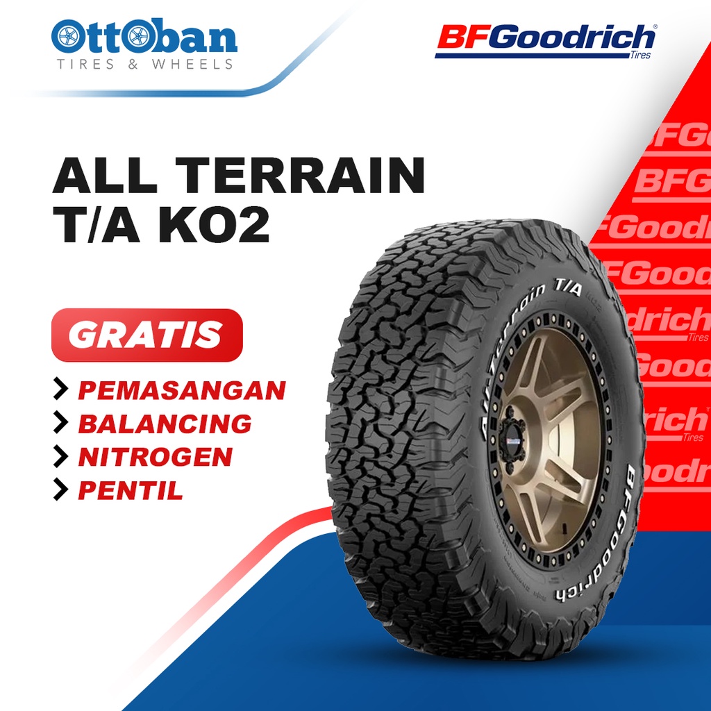 Jual BF Goodrich ALL-TERRAIN T/A KO2 - LT235 70 R16 104/101S TL Ban Mobil | Shopee Indonesia