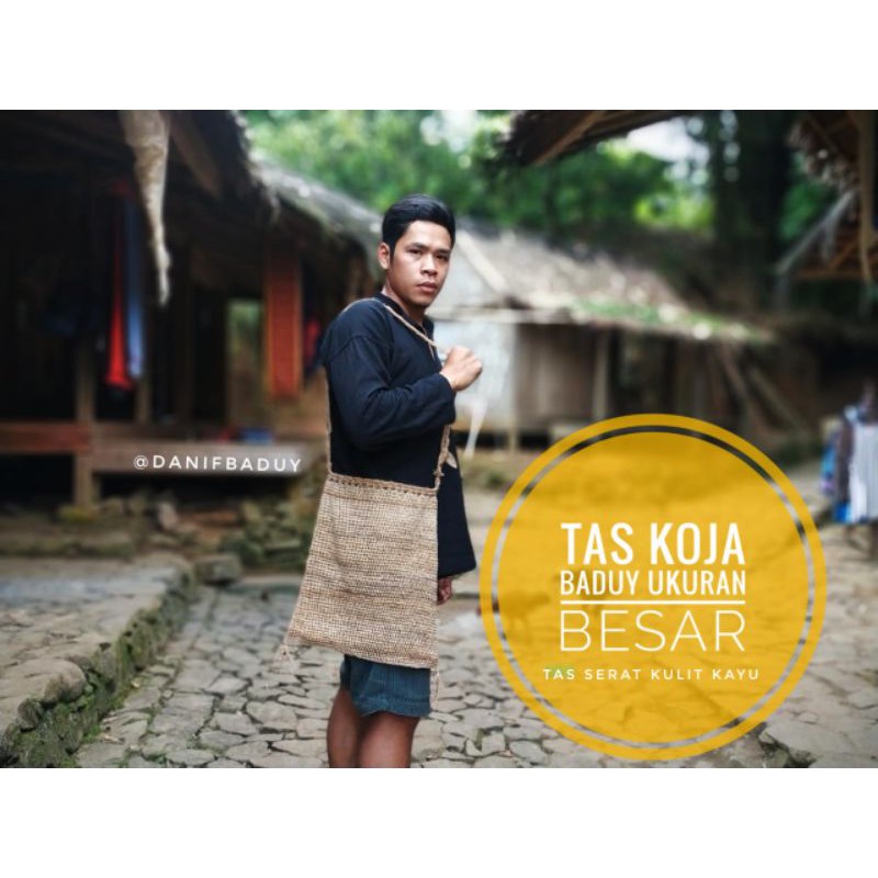 Jual Tas Koja Baduy tas serat kulit kayu ukuran besar kualitas rajut ...