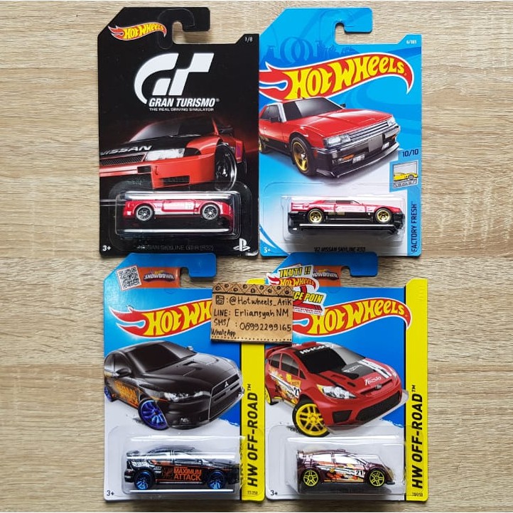 Jual HOTWHEELS RARE STOCK! SKYLINE GT-R R32, HT 2000GT-X (Premium), R30, , LANCER EVOLUTION ...