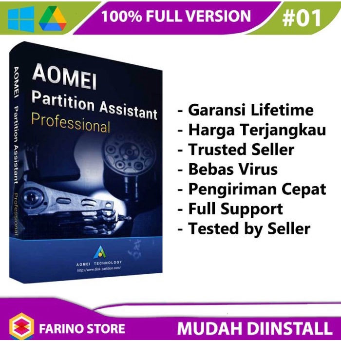 Jual AOMEI Partition Assistant All Editions Full Version Windows ...