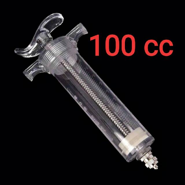 Jual Suntikan akrilik jumbo 100 cc Alat Suntik 100ml Syringe 100cc ...
