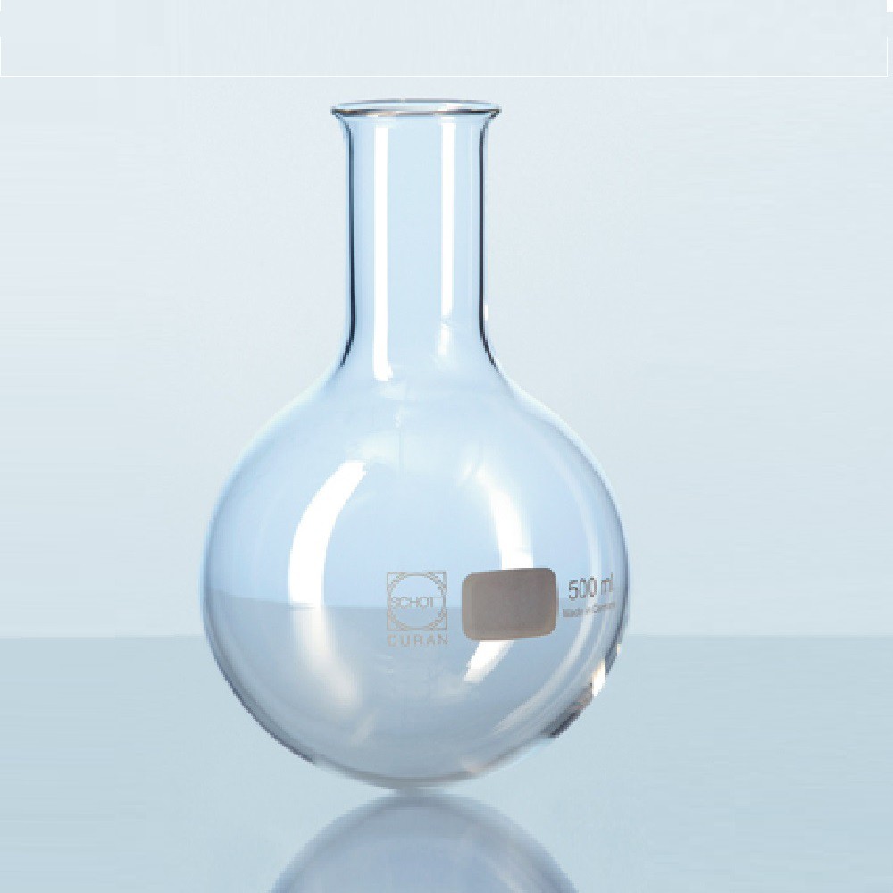 Jual BOILING FLASK 500 ML LITER ROUND BOTTOM NARROW NECK, LABU DIDIH ...