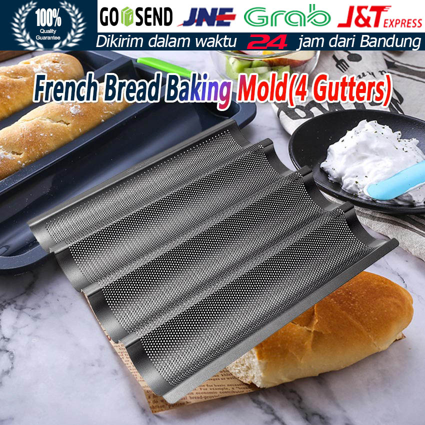 Jual Loyang Roti Baguette Non Sticky Roti Panjang Loyang Cetakan ...