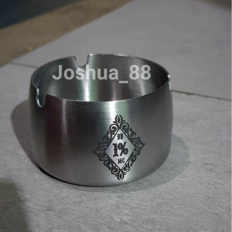 Jual Asbak Stainless Custom Ukir logo 1% Bisa Ukir logo dan gambar ...