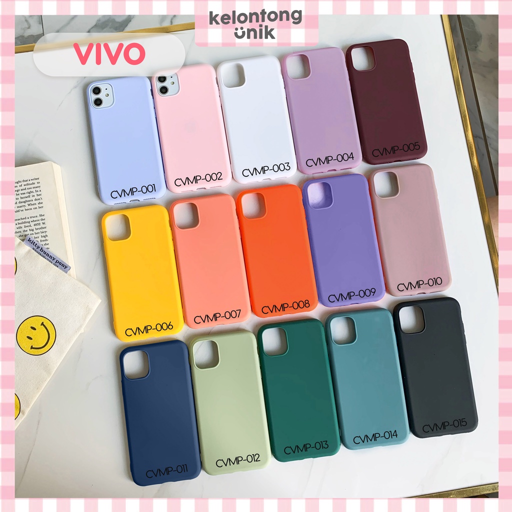 Jual Vivo - Softcase Silikon Macaron Warna Warni/ Casing Candy Polos ...