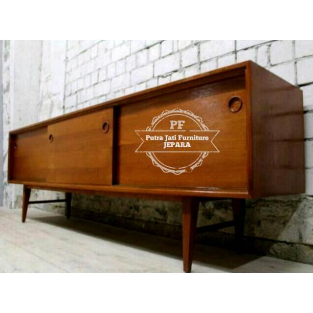 Jual Bufet Tv Model Simpel/ Meja Tv Lemari Sekat Kayu Jati Model ...