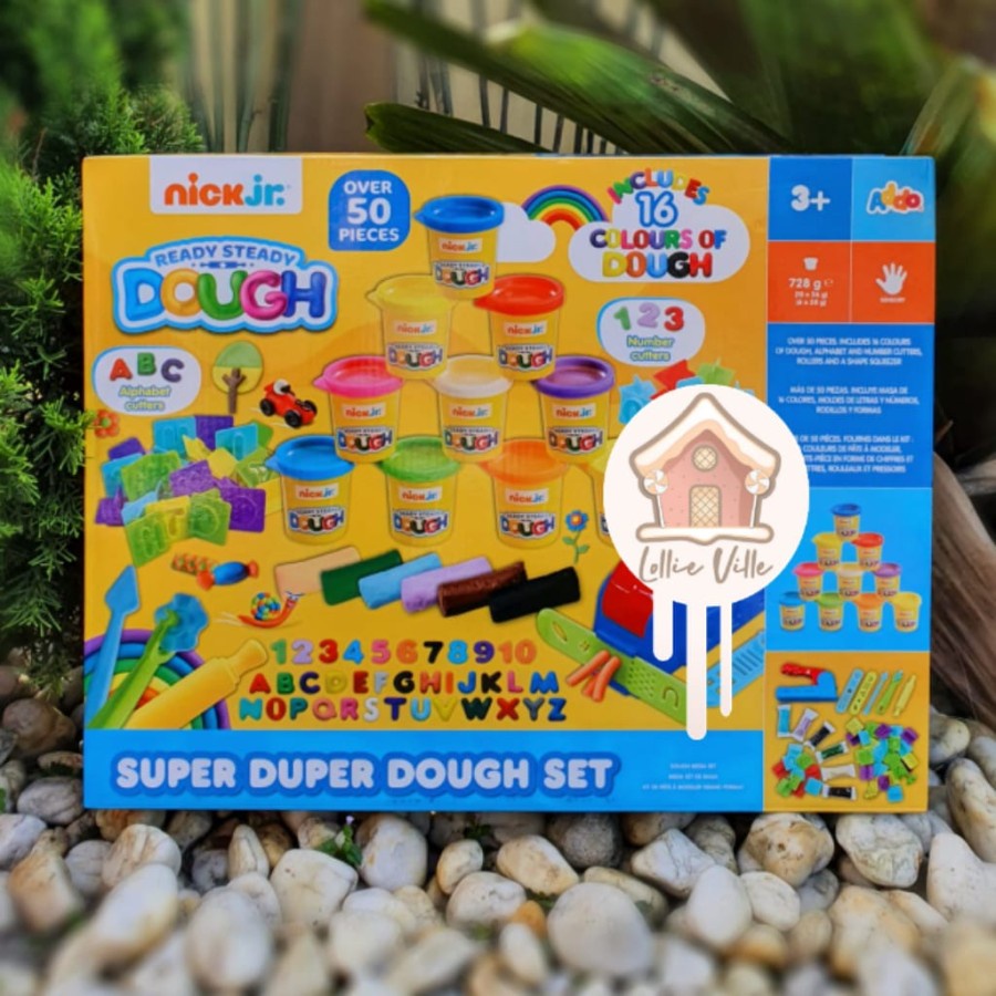Jual Nick Jr Ready Steady Dough Super Duper Dough Set | Shopee Indonesia