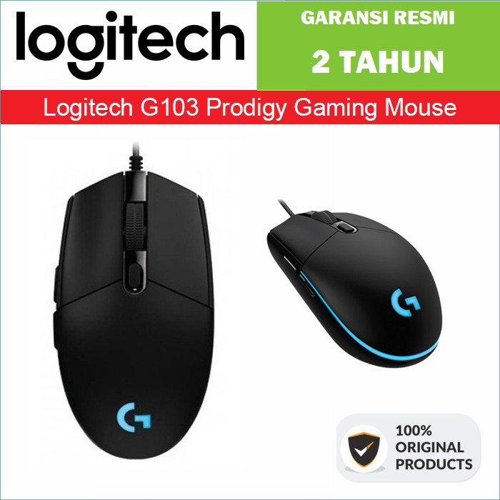 Jual Logitech G103 Prodigy Gaming Mouse - Garansi Resmi | Shopee Indonesia