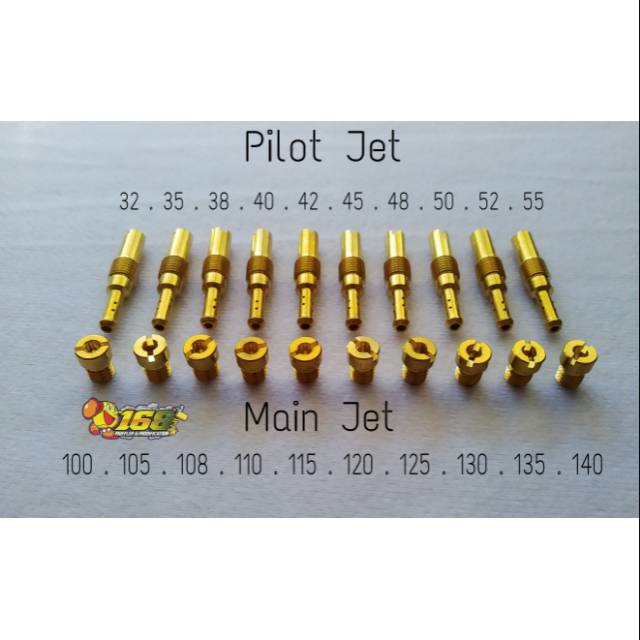 Jual Main jet pilot jet karbu PE 24 PE 26 PE 28 PE 30 karbu PWL ninja karbu Tiger | Shopee Indonesia
