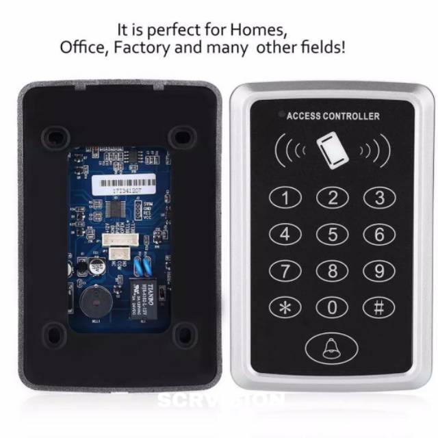 Jual RFID & Password Door Lock Acces Control/Kontrol Akses Kunci Pintu ...