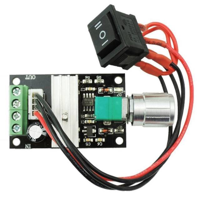 Jual Pengatur kecepatan dan arah putar dinamo motor PWM DC 6-28v 3A 80W ...