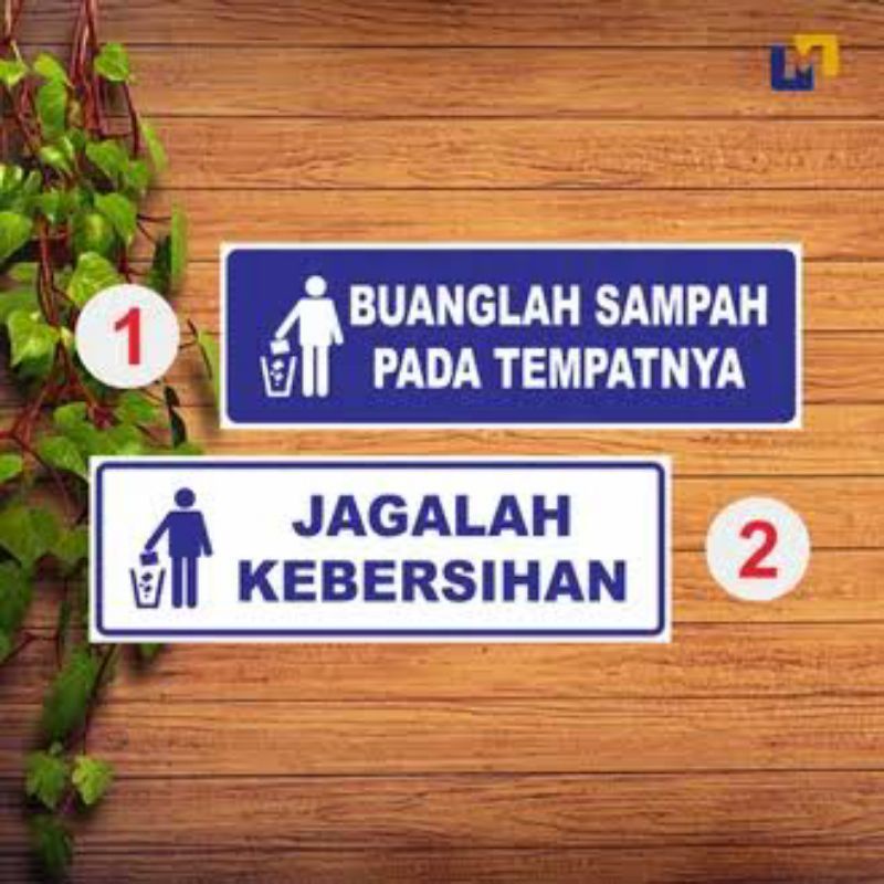 Jual stiker jagalah kebersihan stiker buang sampah pada tempatnya ...