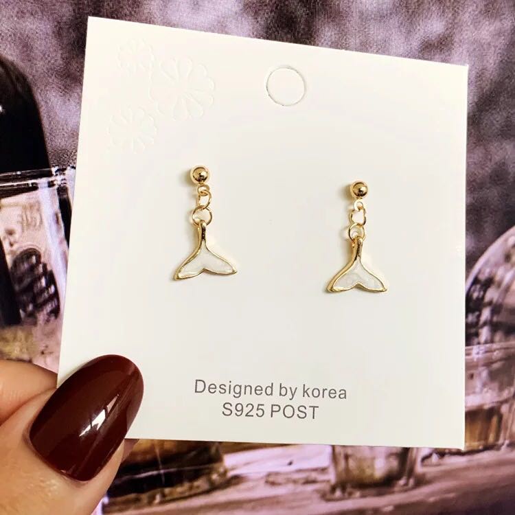 Jual AN325 Anting Nude Mermaid Tail anting tusuk fashion wanita ...