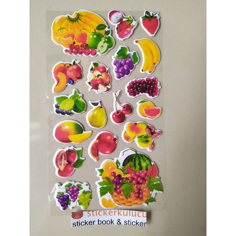 Jual Stiker anak timbul BUAH SAYUR | Shopee Indonesia
