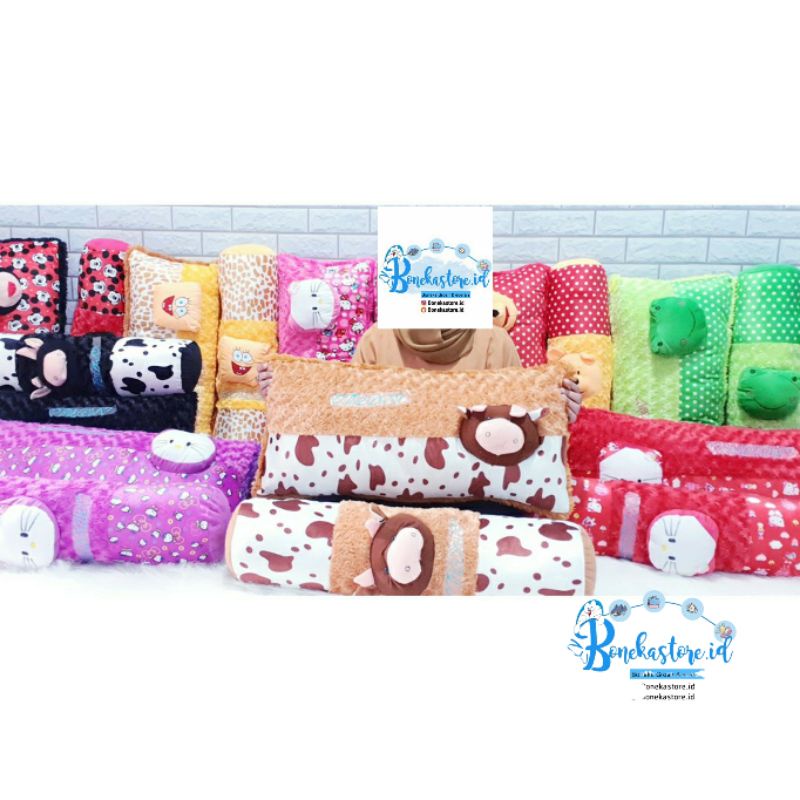 Jual Bantal Guling Set Cinta Karakter Boneka Jumbo 80 cm best seller ...