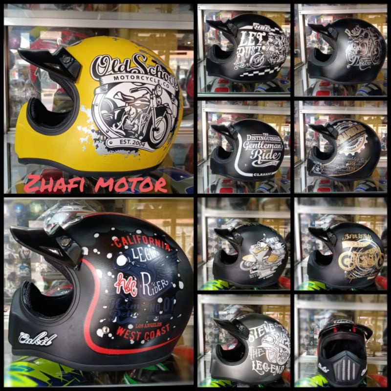 Jual Helm cakil clasik hbc motif original 100% (BISA COD) | Shopee ...