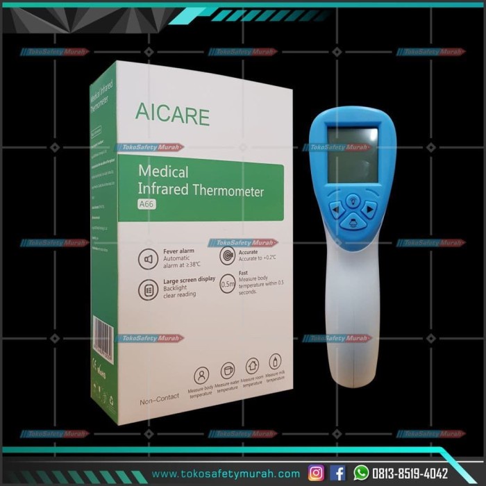 Jual Thermometer Infrared Digital Alat Pengukur Suhu Tubuh Thermometer ...