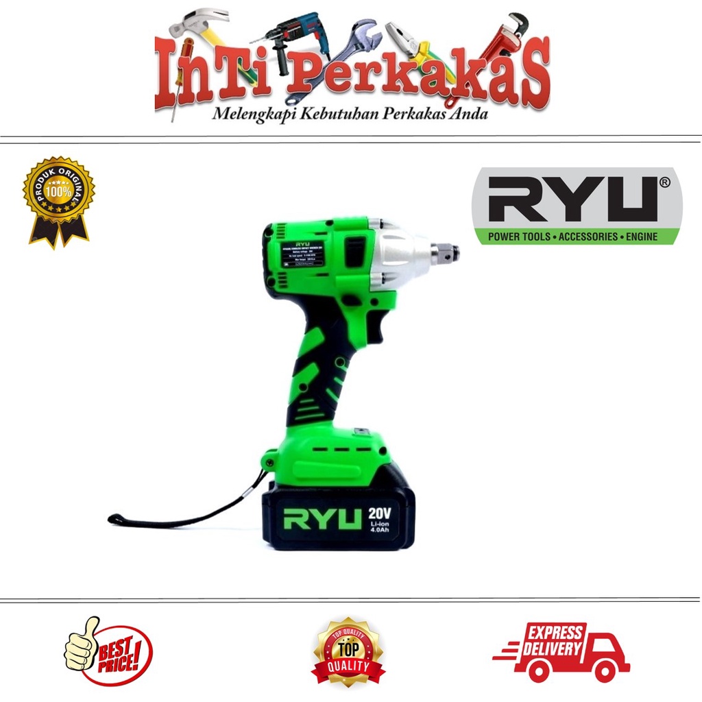Jual Ryu Cordless Impact Wrench RCW20V MESIN BOR IMPACT IMPAK ALAT ...