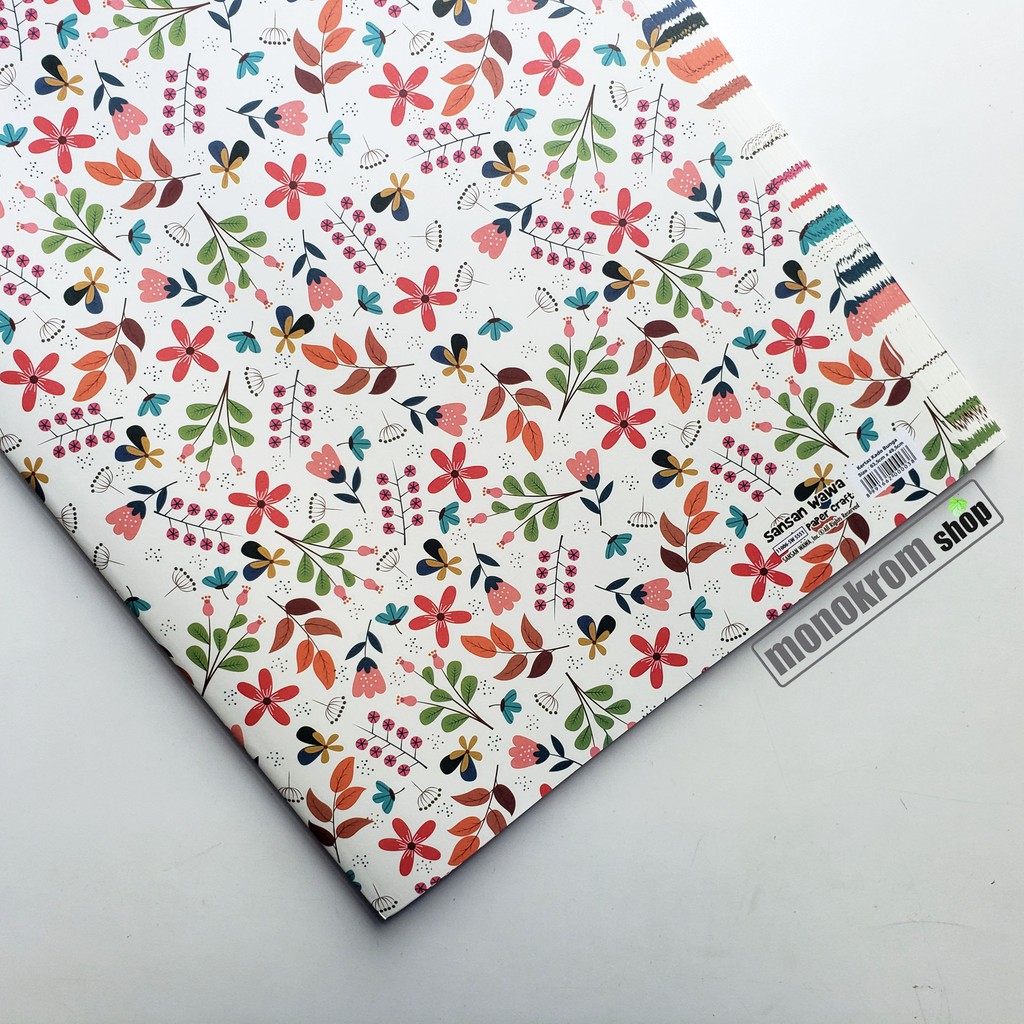 Jual Kertas Kado Sansan Wawa Motif Bunga Icon Flower Salem - Wrapping ...