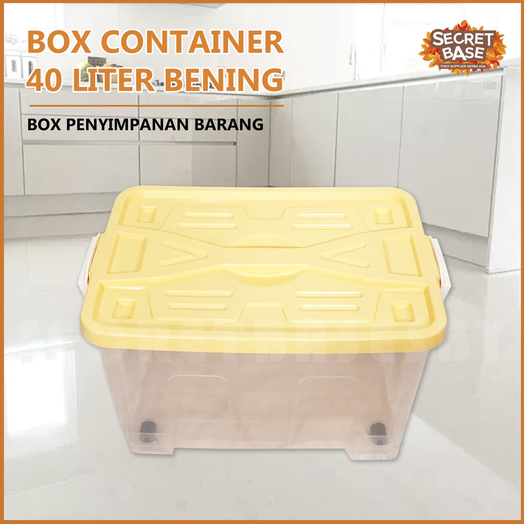 Jual BOX CONTAINER 40 LITER + RODA - Kontainer Box Plastik / Container ...