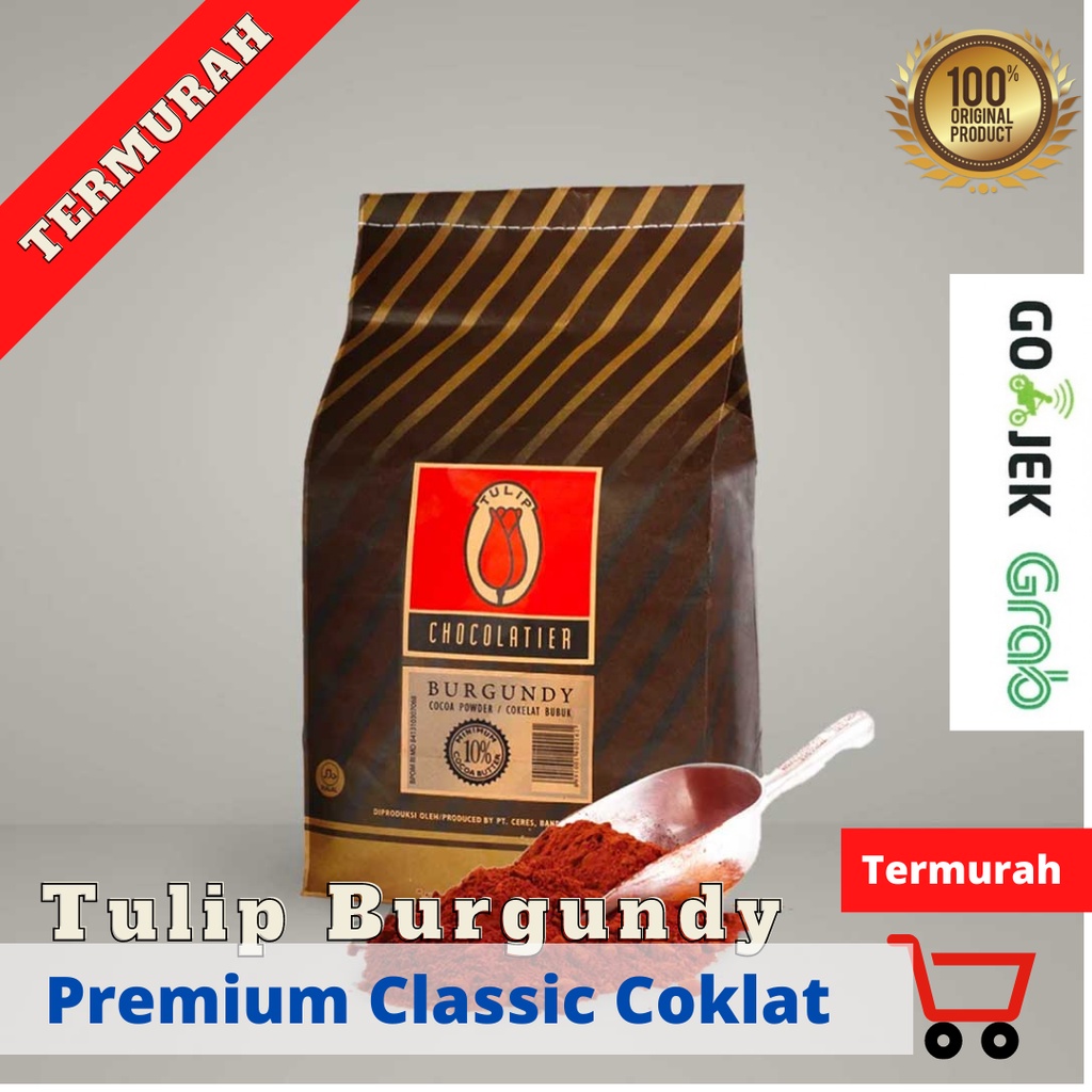 Jual Cokelat Bubuk Tulip Burgundy Pure Light Coklat Tulip 500 g |1 kg ...