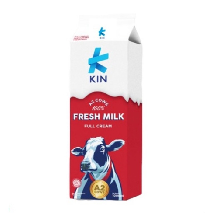 Jual Susu Kin Fresh Milk Pasteurised Full Cream 1 Liter / 1000 Ml | Shopee Indonesia