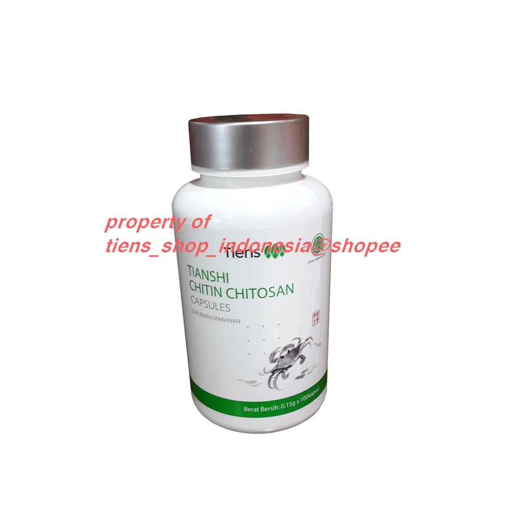Jual CHITOSAN TIENS ISI 100 KAPSUL ASLI TIENS HERBAL UNTUK KESEHATAN ...