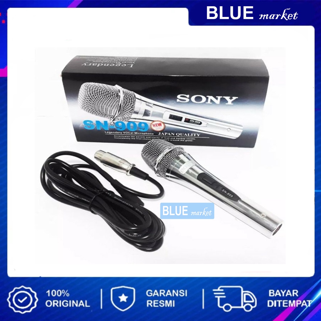 Jual Microphone Sony SN 909 Mik atau Mikropon atau Mik Kabe | Shopee ...